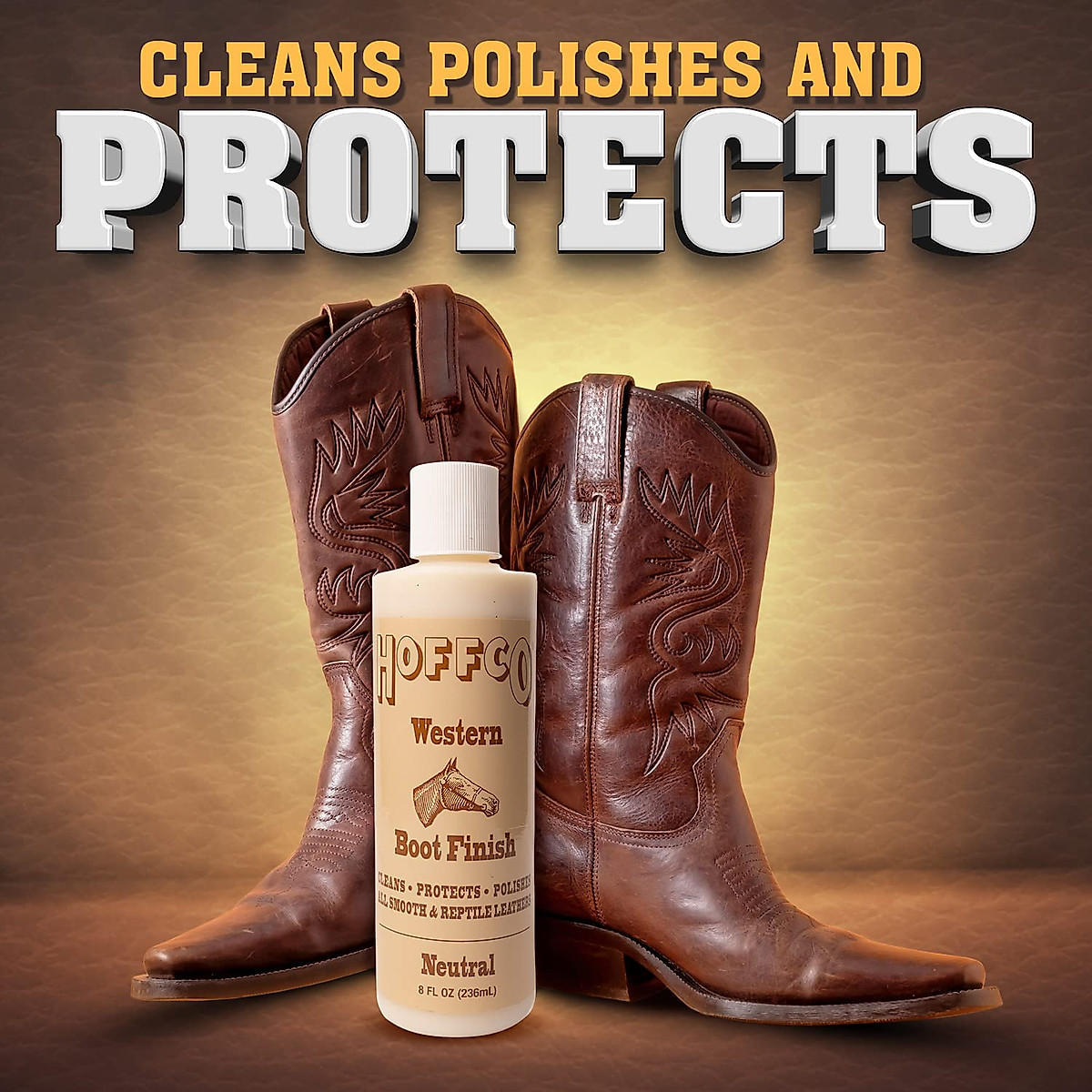 Venetian Western Boot Lotion 8oz Premium Leather Conditioner for Cowboy Boots, Work Boots, & Exotic Leather - Made in USA