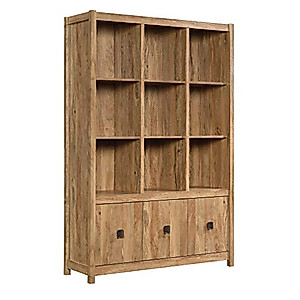 Sauder Cannery Bridge Storage Wall, L: 48.31" x W: 15.59" x H: 71.97", Sindoori Mango Finish & Cannery Bridge Dresser, Sindoori Mango Finish