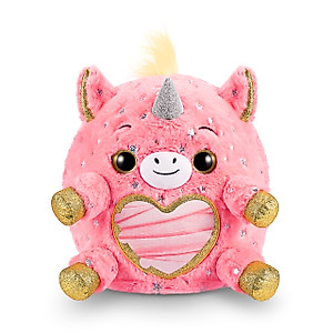 Rainbocorns Unicorn Rescue Surprise (Pink) by ZURU, Easter Basket Stuffers, Collectible Plush Stuffed Animal, Egg Toys, Sticker Pack, Magical Slime, Headband, Ages 3+ (DJ The Unicorn Plush)