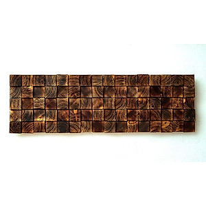 Sound Diffuser, Acoustic Panel, Living Room Decor, 3d Art, Set of 3 Wooden Mosaics