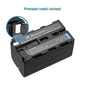 Powerextra 2 Pack Replacement Sony NP-F750 Battery for Sony NP-F730, NP-F750, NP-F760, NP-F770 Battery and Sony CCD-TRV215 CCD-TR917 CCD-TR315 HDR-FX1000 HDR-FX7 HVR-V1U HVR-Z7U HVR-Z5U Camcorder