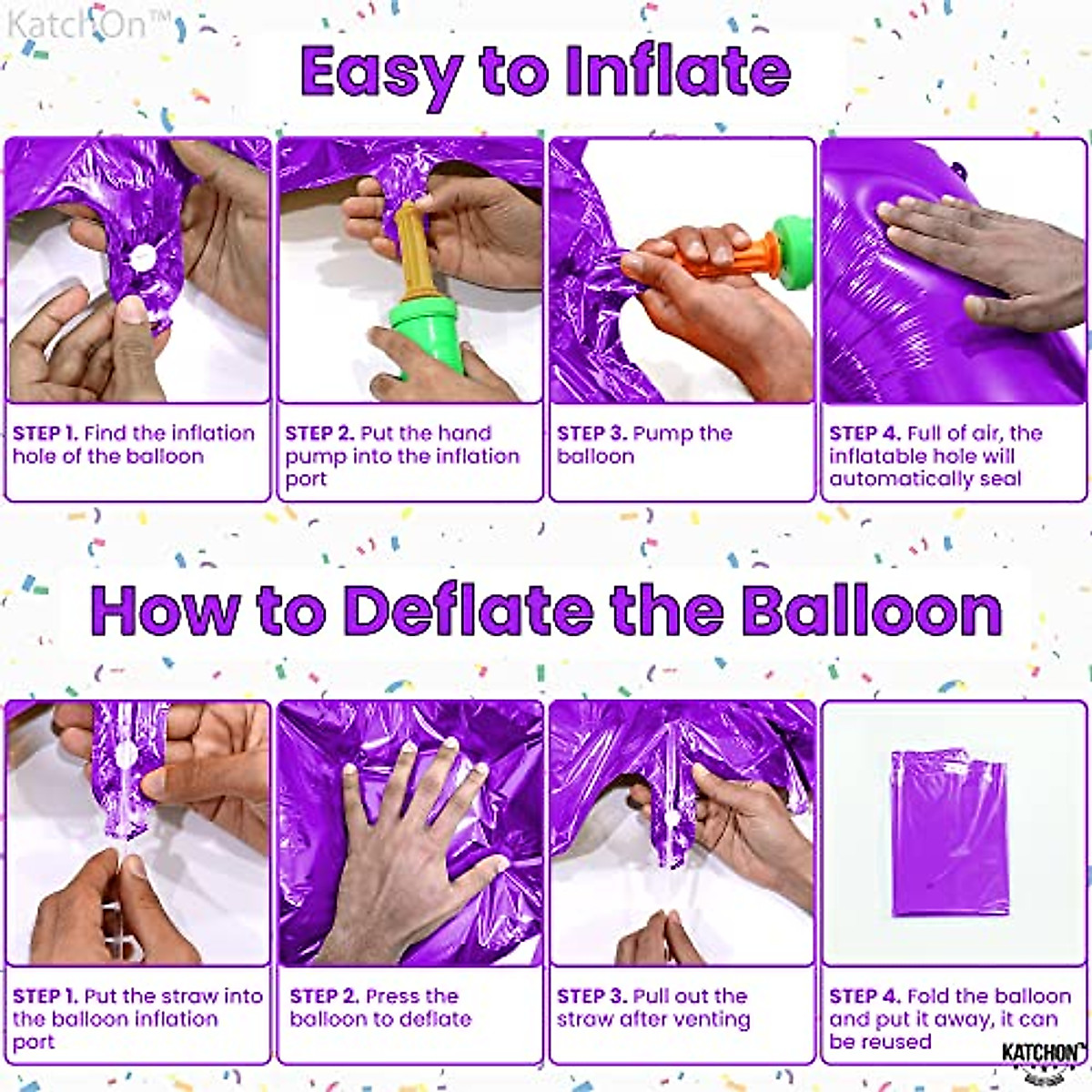 KatchOn, Giant Purple 21 Balloon Number - 40 Inch | 21 Year Old Balloon | Purple Number 21 Balloon, 21st Birthday Decorations for Women | 21 Birthday Balloon, 21st Birthday Party | 21st Anniversary