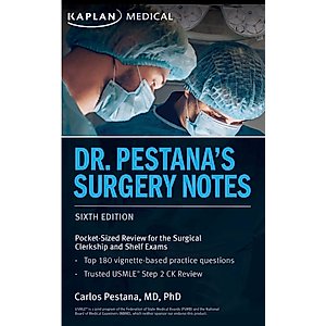 Dr. Pestana's Surgery Notes: Pocket-Sized Review for the Surgical Clerkship and Shelf Exams (USMLE Prep)