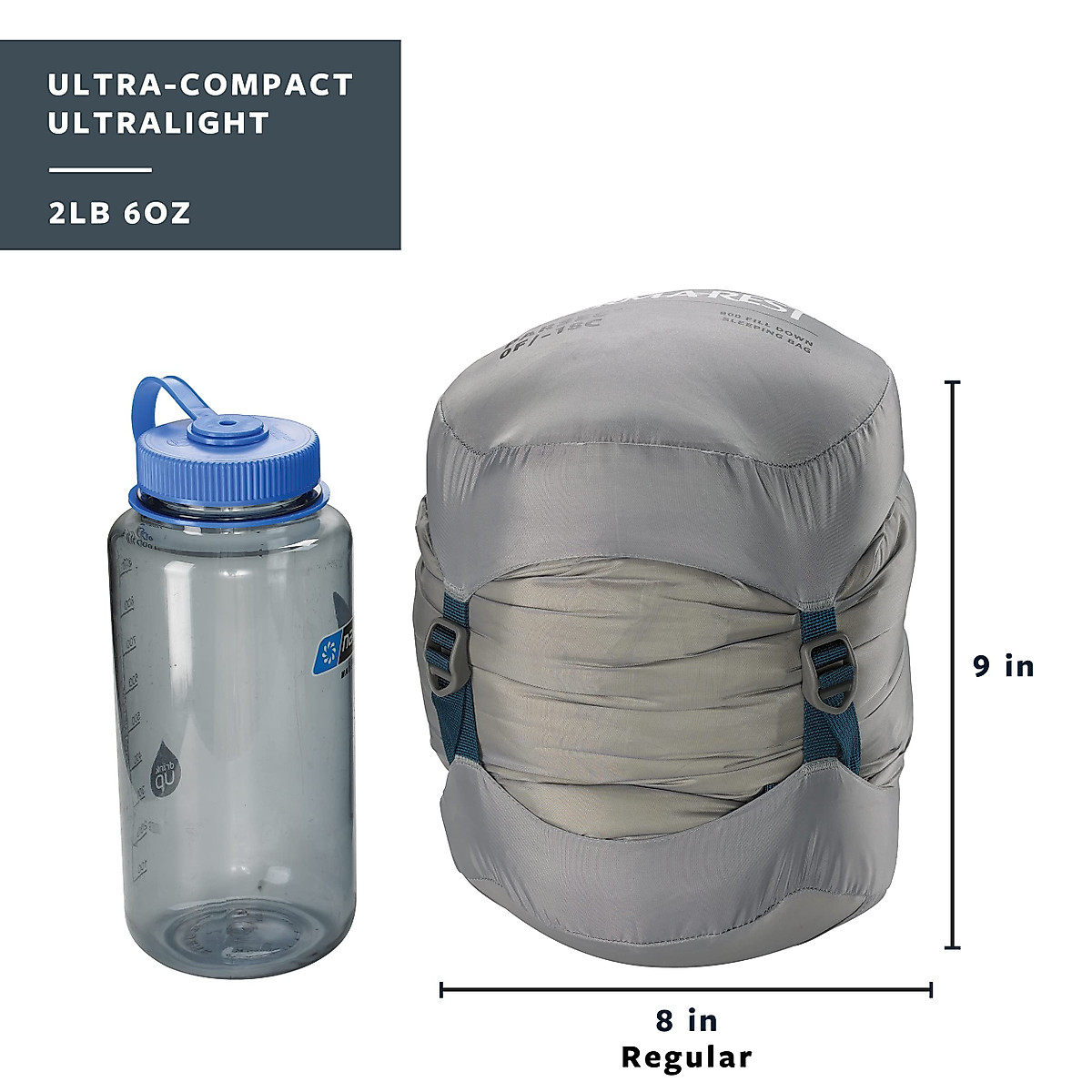 Therm-a-Rest Parsec 0F/-18C Ultralight Down Mummy Sleeping Bag, Small, Larch