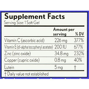 Bausch & Lomb Preservision with Lutein Eye Vitamin & Mineral Supplement 50 Soft Gels. Exp 3/2014
