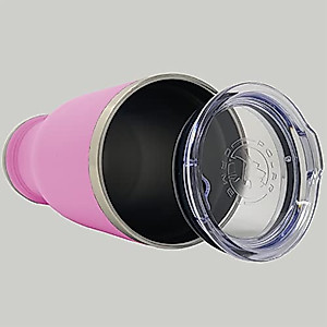 LaserGram 14oz Vacuum Insulated Pilsner Mug, Texas Come and Take It Flag, Personalized Engraving Included (Light Purple)