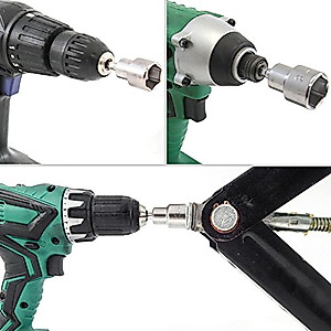 Red Hound Auto Quick Change Bit 19 mm or 3/4 Inches Impact Driver Hex Socket Magnetic Nut Driver RV Lift Tack Trailer Stabilizer Leveling Scissor Jack Socket