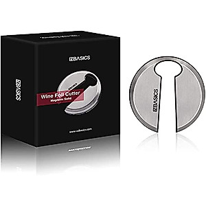 EZBASICS Wine Foil Cutter, Stainless Steel Shell, Magnetic Design, Gift Box Package