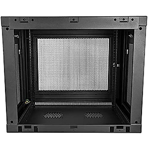 StarTech.com 2-Post 9U Wall Mount Network Cabinet w/ 1U Shelf, 19" Wall-Mounted Server Rack for IT / Data Computer Equipment