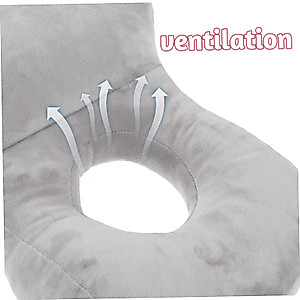 Tofficu 3pcs Office Tummy Pillow Adjustable Travel Pillow Pillows for Desk Nap Pillow Face Down Nap Pillow Travel Nap Face Pillow Ear Piercing Student Memory Foam Neck Donut