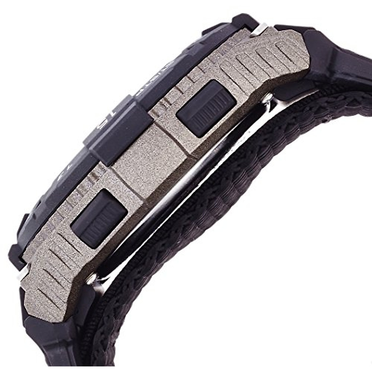 Armitron Sport Men's 40/8330BLK Brown Accented Digital Chronograph Black Nylon Strap Watch