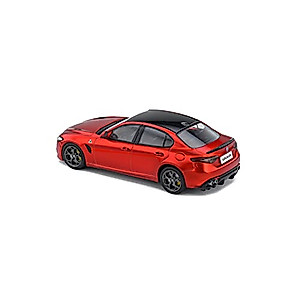 solido S4313102 ALFA Romeo Giulia QUADRIFOGLI None Collectible Miniature Car, Red, 1/43ème