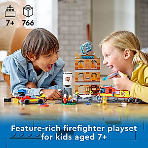 LEGO City Fire Brigade 60321 Building Set with Toy Fire Truck and Five Minifigures. Pretend Play Fire Engine Toy for Kids, Boys, and Girls Ages 7+