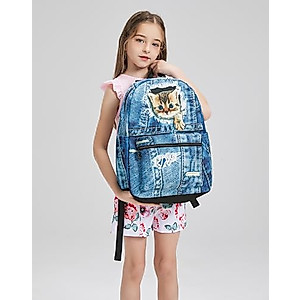 JeremySport Toddler Backpack Boys Girls, 15 Inch Kids Backpack for Preschool