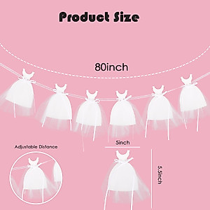 Bridal Shower Banner - Core Decorations for Bride and Groom, Bridal Wedding Dress Banner, Bride to Be Chair Decoration for Engagement Party Supplies