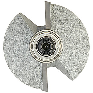 Vermont American 23155 45-Degree Carbide Tipped Chamfer Router Bit, 1/2-Inch Ball Bearing 2-Flute 1/4-Inch Shank