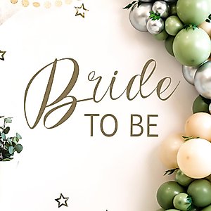 3pcs Bride to Be Decals, Creative Wedding Shower Decorations Adorable Bridal Shower Sticker Engagement Party Decoration for Wall Door Balloon Arch Backdrop