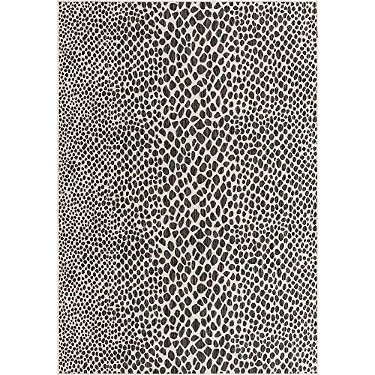 Jill Zarin Outdoor Collection Area Rug - Cape Town (7' 1" x 10' Rectangle, Black/ Ivory)