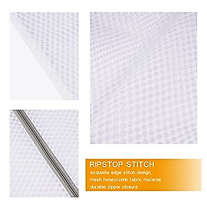 Washable Garment Delicates Laundry Bags - Simply JT Pack of 4 (1XL, 1L, 1M, 1S). Durable 120g Honey Comb Mesh Reusable Washing Bag for Underwear Bra Lingerie Clothes and Organization for Travel