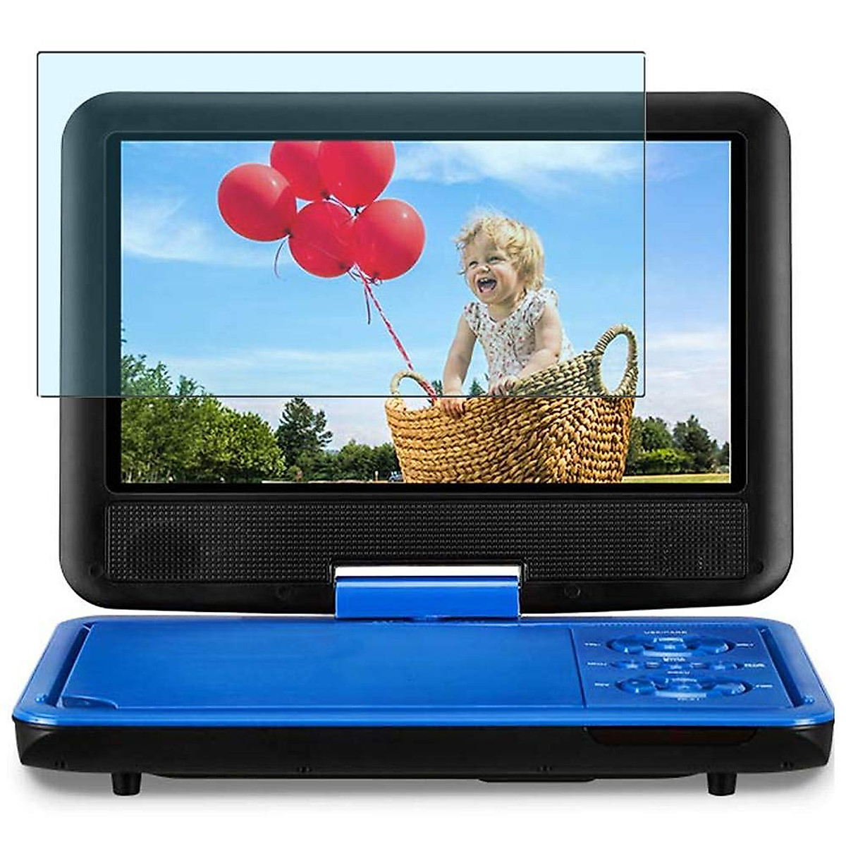 Puccy 2 Pack Anti Blue Light Screen Protector Film, Compatible with DR.J Portable DVD Player 9.5" TPU Guard （ Not Tempered Glass Protectors ）