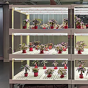 GYTF T5 Grow Lights, 408 LED-Bulb White Full Spectrum High PPFD Plant Light Strips for Indoor Plants Growing, Greenhouse, Seeds Starting, Succulents, Expandable Design (8x10W, 400W Equivalent)