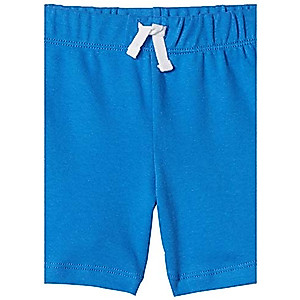 Amazon Essentials Unisex Babies' Cotton Pull-On Shorts, Pack of 3, Blue/Grey, 18 Months