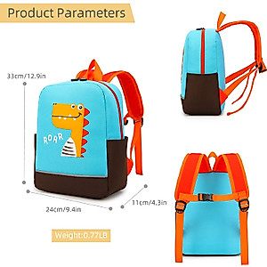 willikiva Kids Cute Dinosaur Car Toddler Backpack for Boys and Girls School Bag(Dinosaur)