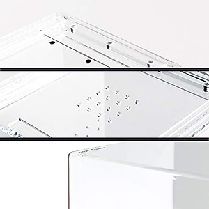 REPTI ZOO Magnetic Acrylic Case, 6x6x9 Inch Enclosure Reptile Breeding Box Terrarium Cage Tank for Tarantula Scorpion Sling Isopods Lizards Roach Invertebrates Insect Mantis