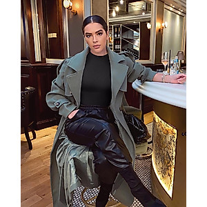 OQQ Womens 3 Piece Long Sleeve Tops Crew Neck Stretch Fitted Underscrubs Layer Tee Shirts 2025 Casual Outfits Black Tea leaf White