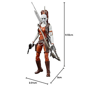 STAR WARS The Black Series Aurra Sing Toy 6-Inch-Scale The Clone Wars Collectible Action Figure, Toys for Kids Ages 4 and Up,F1870