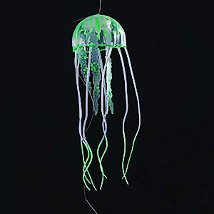 UEETEK 4pcs Jellyfish Aquarium Glowing Artificial Jellyfish For Aquarium Fish Tank Aquarium decoration(green+pink+blue+purple)