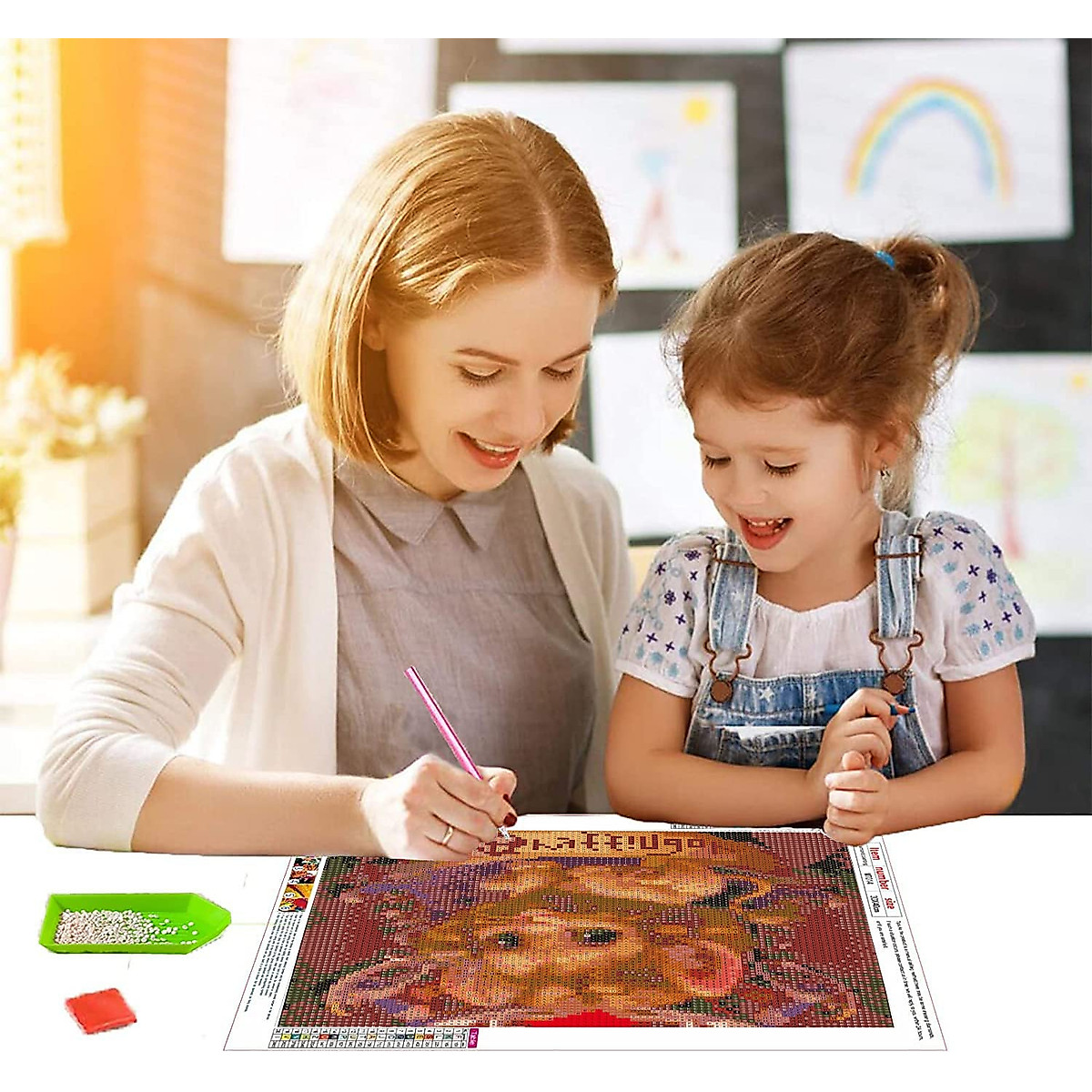 Tiwabb 4 Pack Diamond Painting Kits-5D Diamond Painting for Adults Kids- DIY Diamond Art Kits Full Drill Diamond Dots Paintings with Diamonds Gem Art and Crafts for Adults Wall Decor 11.8x11.8inch