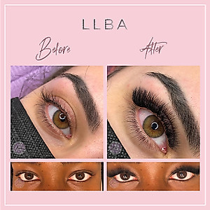 LLBA Promade Fans | Handmade Volume Eyelashes | Multi Selections From 3D To 16D | C CC D DD L M Curl | Thickness 0.03 ~ 0.1 mm | 8 - 20mm Length | Long Lasting | Easy Application (10D-0.03 D 12 mm)