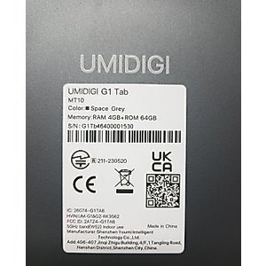 UMIDIGI G1 Tab Android 13 Tablet 2024, 8（4+4） GB+64GB 1TB Expand, Wi-Fi 6 Model, 10.1 inch Tablet with Quad-Core Processor up to 2.0 GHz, 6000mAh, Dual Camera, BT, 1280 * 800 HD IPS Touch Screen