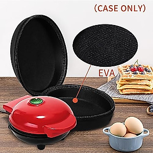 Storage Bag Compatible with DASH Mini Waffle Maker 4 Inch,Carrying Bag for Mini Waffle Maker Dust-proof Cover Organizer Bag for Dash Waffle Maker (Bag Only)