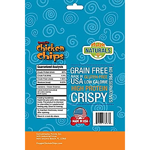 All Natural Chicken Chips- Dog Treats Made with USA Sourced Chicken (Large- 15 oz Bag)
