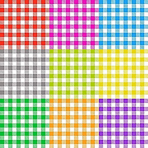 MYMENU Plastic Tablecloth Disposable Checkered Table Cover Extra Thick 54" x 108" Rectangle Table Cloth for Indoor or Outdoor Parties Birthdays Weddings Christmas Fiestas (Orange&White, 2 Pack)