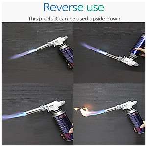 Butane Torch Kitchen Blow Torch - Chef Cooking Torch Lighter Adjustable Flame With Safety Lock Culinary Torch For Creme Brulee, Baking, BBQ Butane Gas Not Included