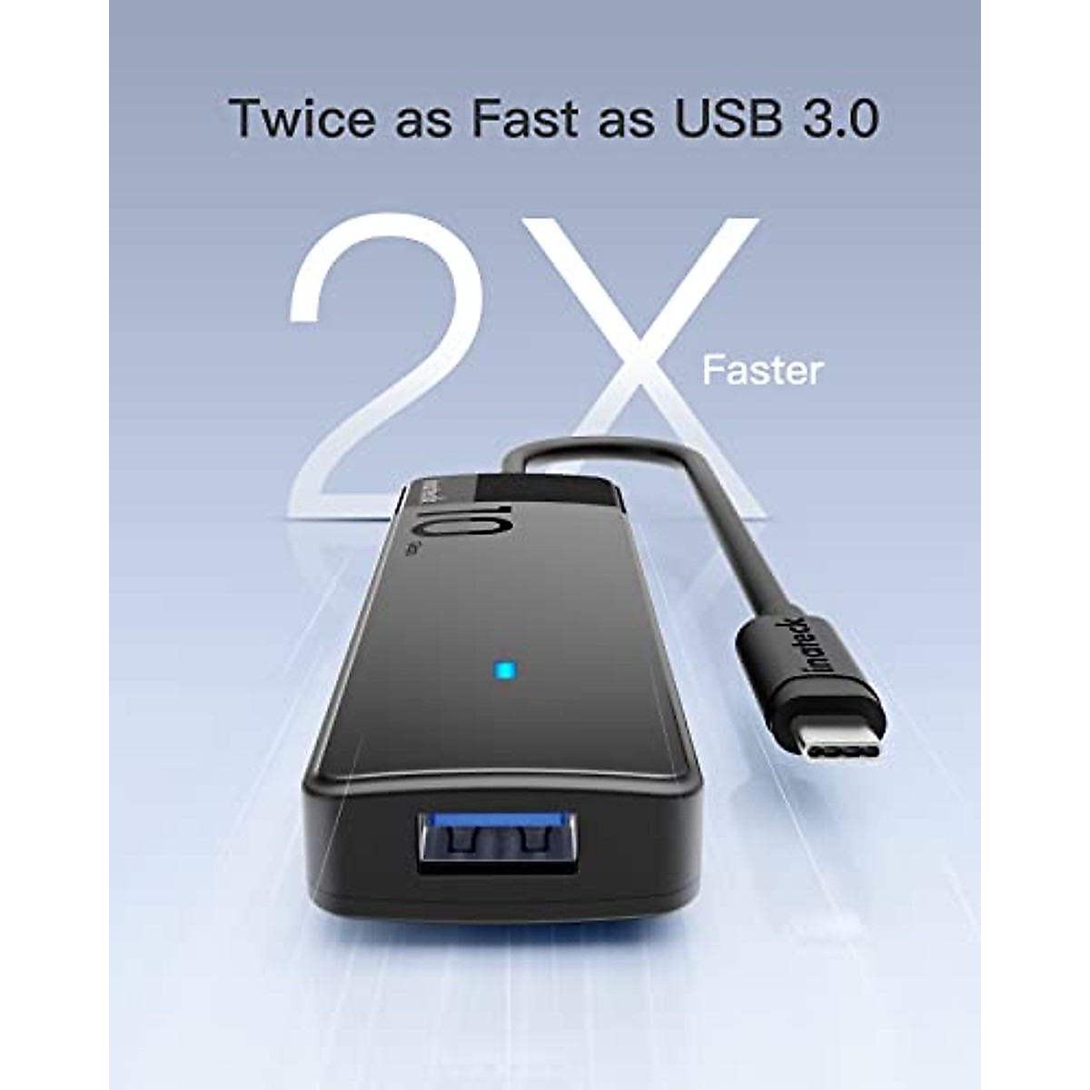 Inateck USB 3.2 Gen 2 Speed, USB C to USB Hub with 4 USB A Ports, HB2025