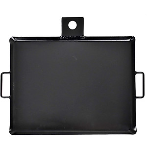 GameMaker Gravity Skillet & Pole | Open Fire Camping Griddle/Skillet Black | Skillet dimensions: 18.625” x 15.625”