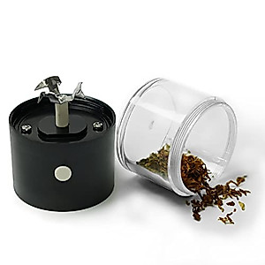Electrical Metal Aluminum Herb Tobacco Grinder Cracker Crusher Spice Smoke Grinders 1 PC (Black)