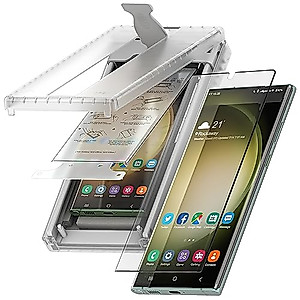 GOBUKEE Compatible for Samsung Galaxy S21 Ultra Premium Flexible PMMA Screen Protector Film, Installation Guide Tool Included, Full Edge Coverage - 2 Pack