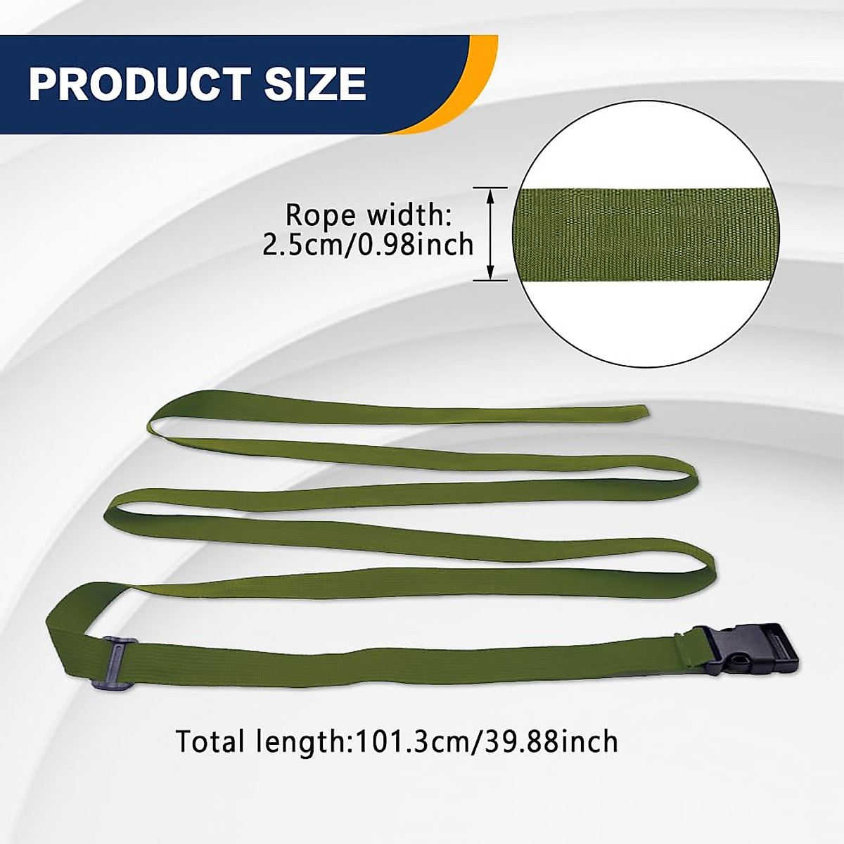 Tie Down Strap, Luggage Straps, Buckle Straps Adjustable, Nylon Strap with Buckle, Heavy Duty Luggage Straps, Adjustable Nylon Straps for Motorcycle Cargo Trucks Trailer Luggage (Army Green)