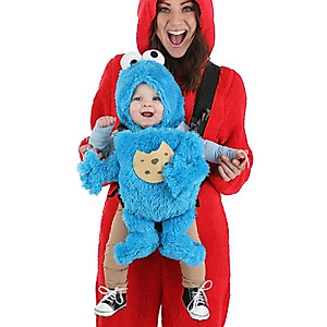 Fun Costumes Sesame Street Cookie Monster Baby Carrier Costume Accessory | Infant Costume for Cosplay Outfit Blue