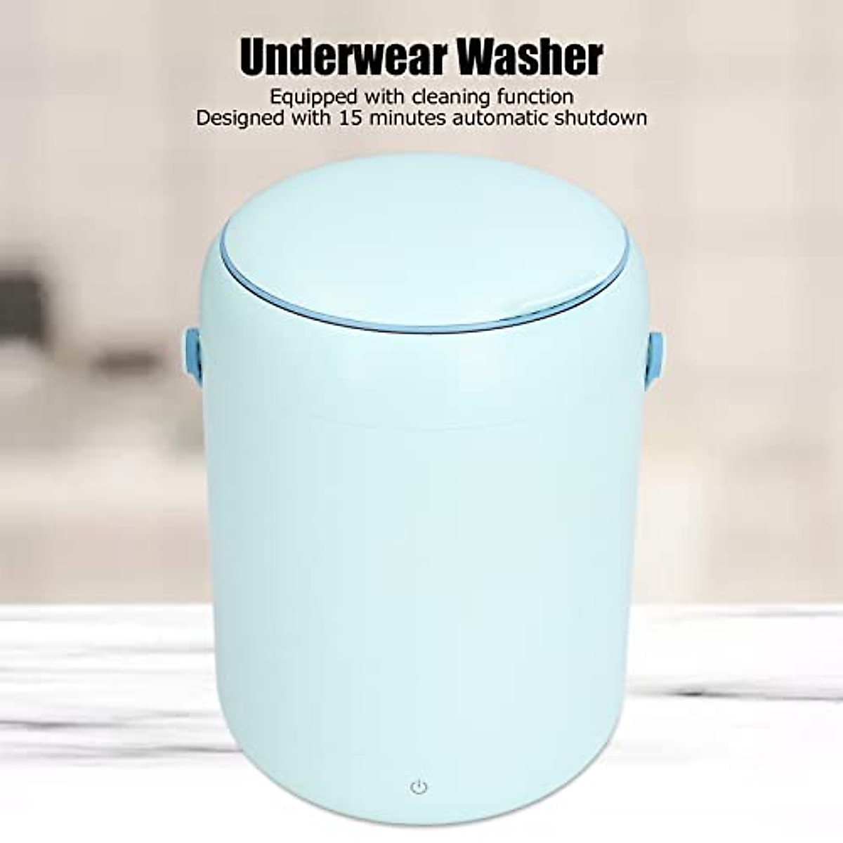 Portable Washing Machine, Lavadora Portatil, Portable Washer, Mini Washing Machine, Intelligent Underwear Washer 3L Capacity US Plug 100‑240V(blue)