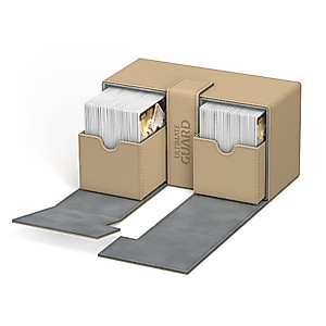 Ultimate Guard 200 Card Twin Flip N Tray Xenoskin Deck Case, Sand