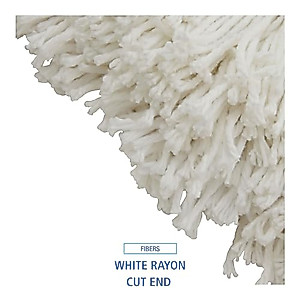 Boardwalk BWK2032RCT No. 32 Rayon Cut-End Wet Mop Head - White (12/Carton)