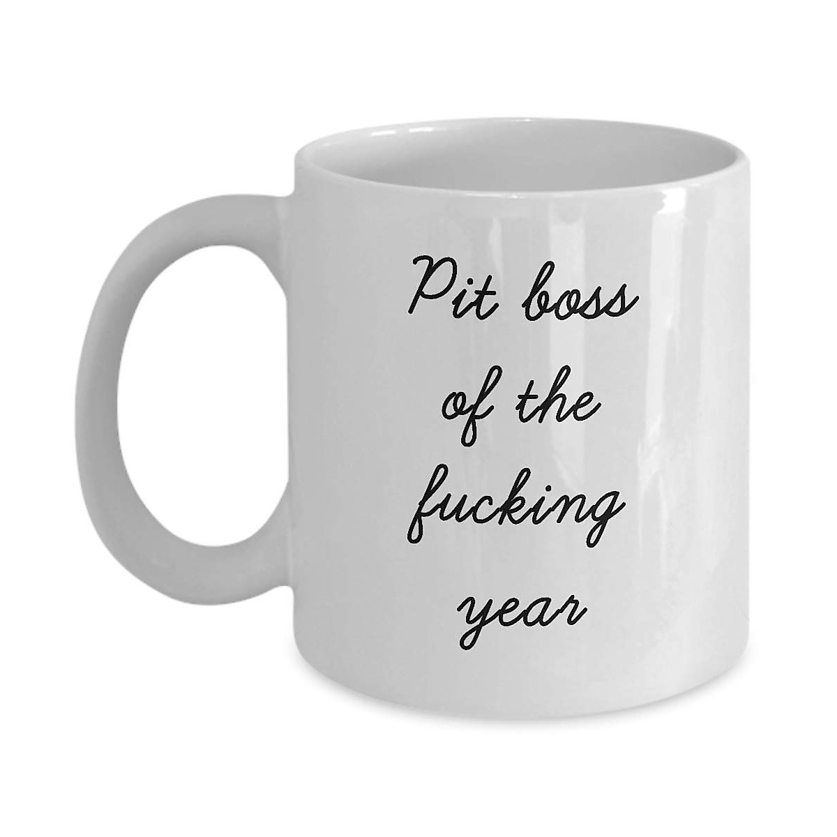 Best Pit boss Mug Funny Appreciation Mug for Coworkers Gag Swearing Mug for Adults Novelty Tea Cup