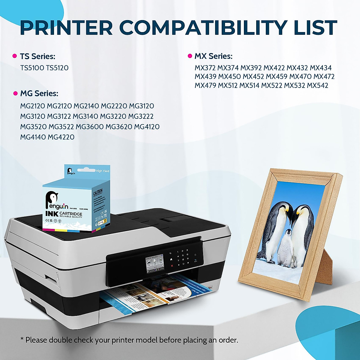 Penguin Remanufactured Printer Ink Cartridge Replacement for Canon Pg-240XXL Cl-241XL 240 XL 241 XL Used for PIXMA MG3620 MG3600 MG3520 TS5120 MG2120 MG2220 MG3120 MG3122 (1 Black,1 Color) Combo Pack