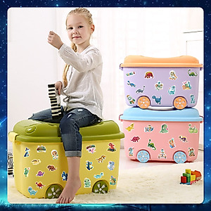 Cute Animal Stickers for Kids,200 Pcs Cute Waterproof Cartoon Stickers Dinosaur Stickers Water Bottle Stickers Waterproof Skateboard Laptop Stickers Computer Phone Stickers for Kids Teens Girls